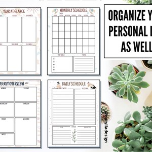 Teacher Planner PDF Planner Printable Printable Planner Undated ...