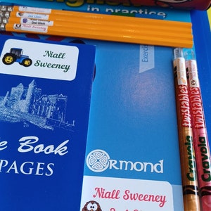 Sticker Name Tags Cursive Writing - Etsy UK