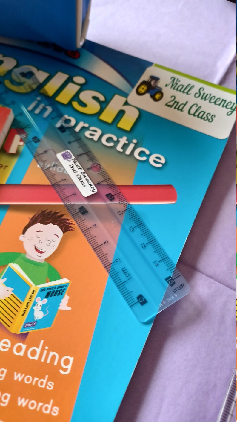 Sticker Name Tags Cursive Writing | Etsy