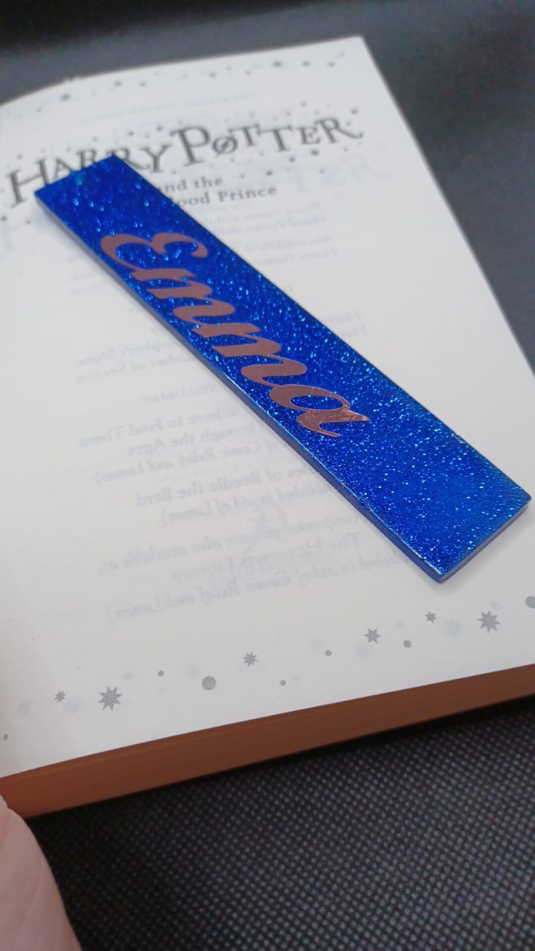 Personalised Solid Midnight Blue Bookmarks - Etsy