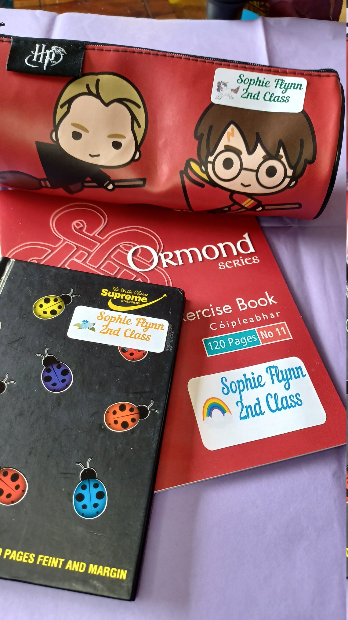 Sticker Name Tags Cursive Writing | Etsy