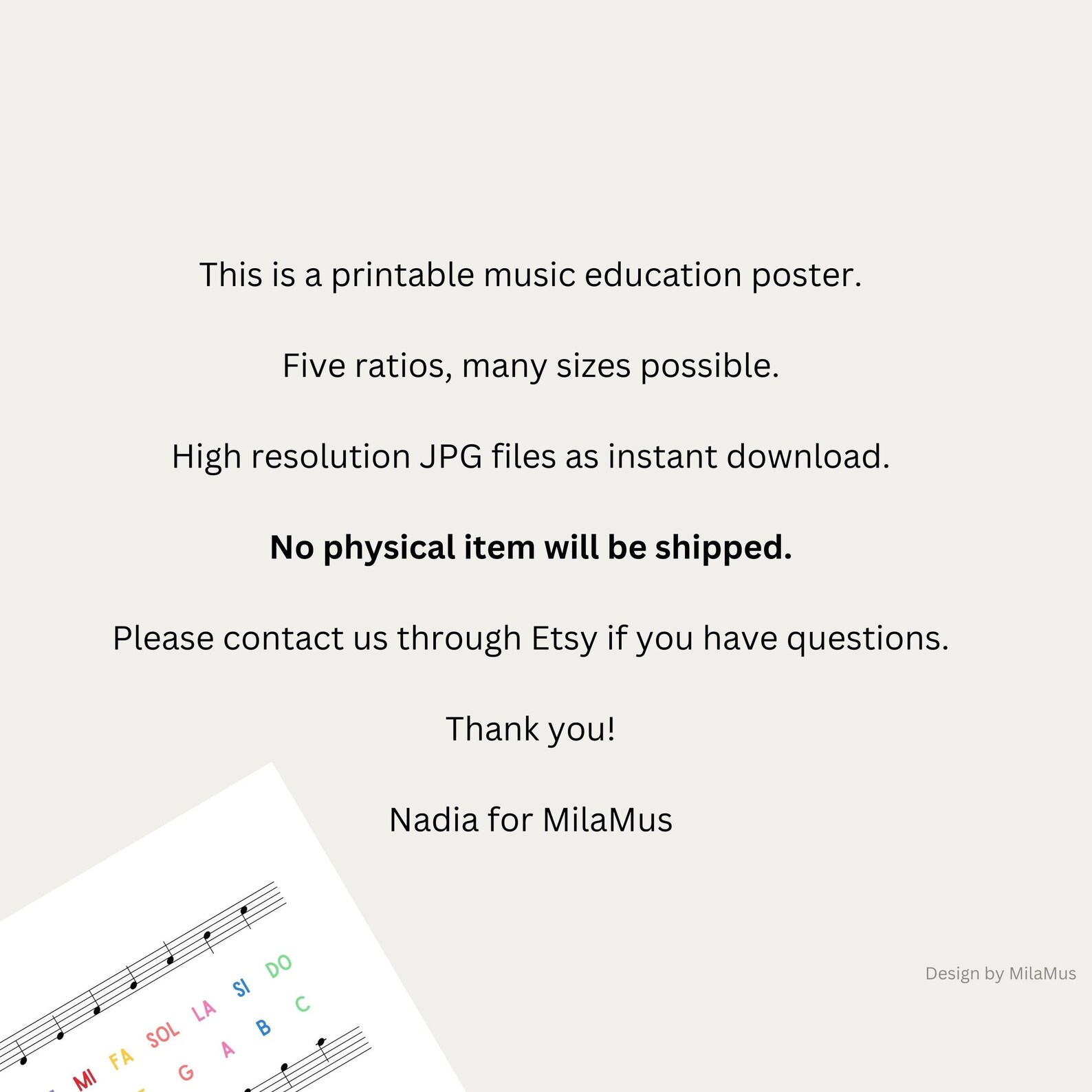 Music Education Posters, Classroom Decor, Music Notes Names, Do Re Mi ...