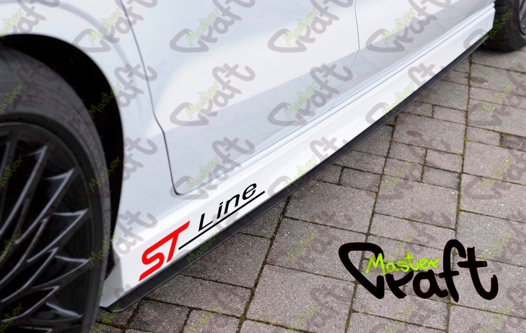 Colour Ford ST Line 35 Colour Side Skirt Gloss Vinyl Stickers Car ...
