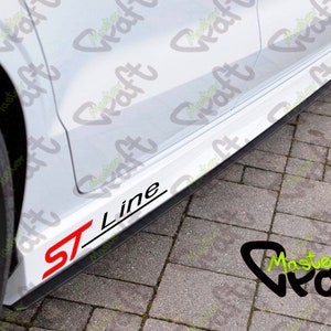 Colour Ford ST Line 35 Colour Side Skirt Gloss Vinyl Stickers Car ...