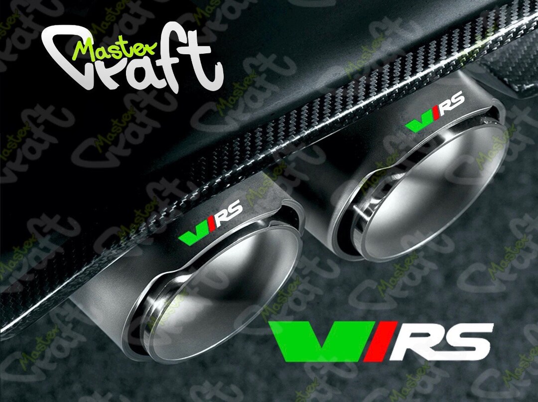 Colour Skoda VRS Logo 35 Colour Car Exhaust Gloss Vinyl Stickers Decals ...