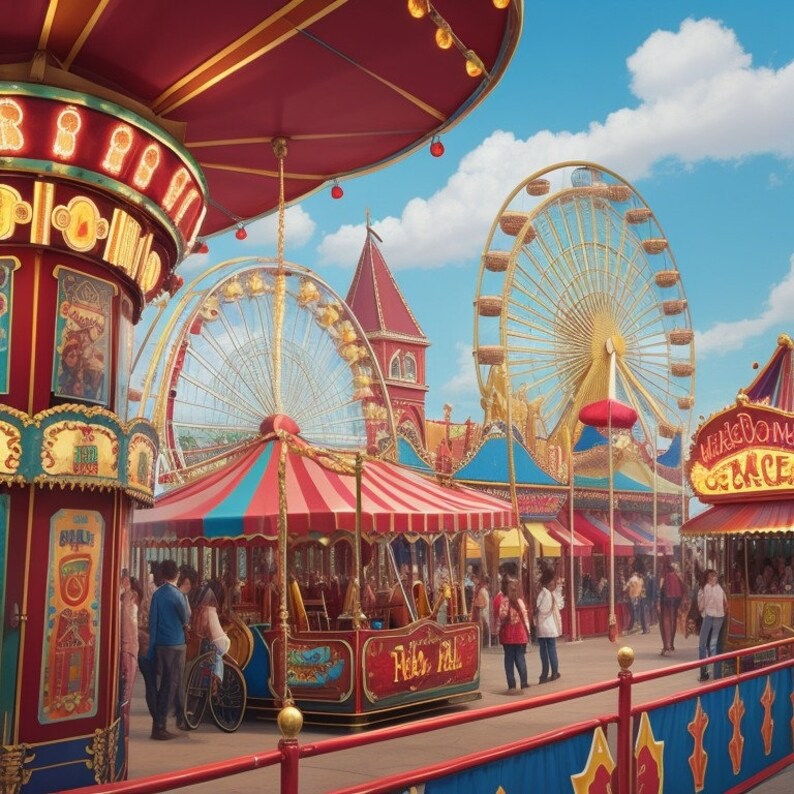 Fairground Fun Download Image File - Etsy