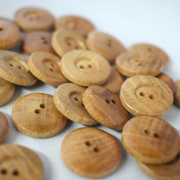 Natural Wood Buttons - Etsy
