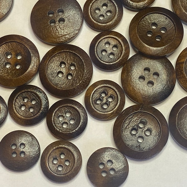 Brown Buttons - Etsy