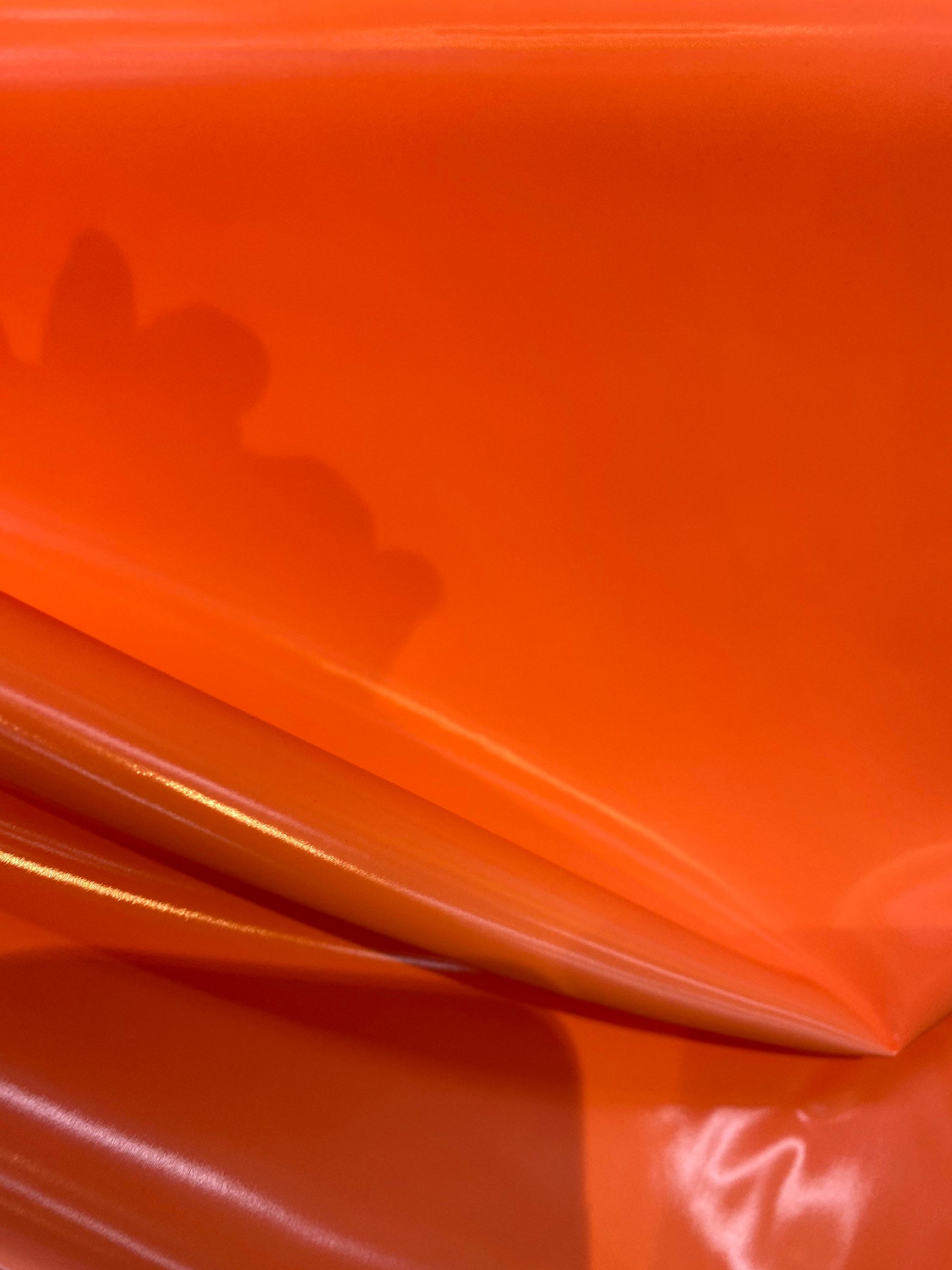 Shiny 4 way stretch neon orange Latex with thick Spandex | Etsy