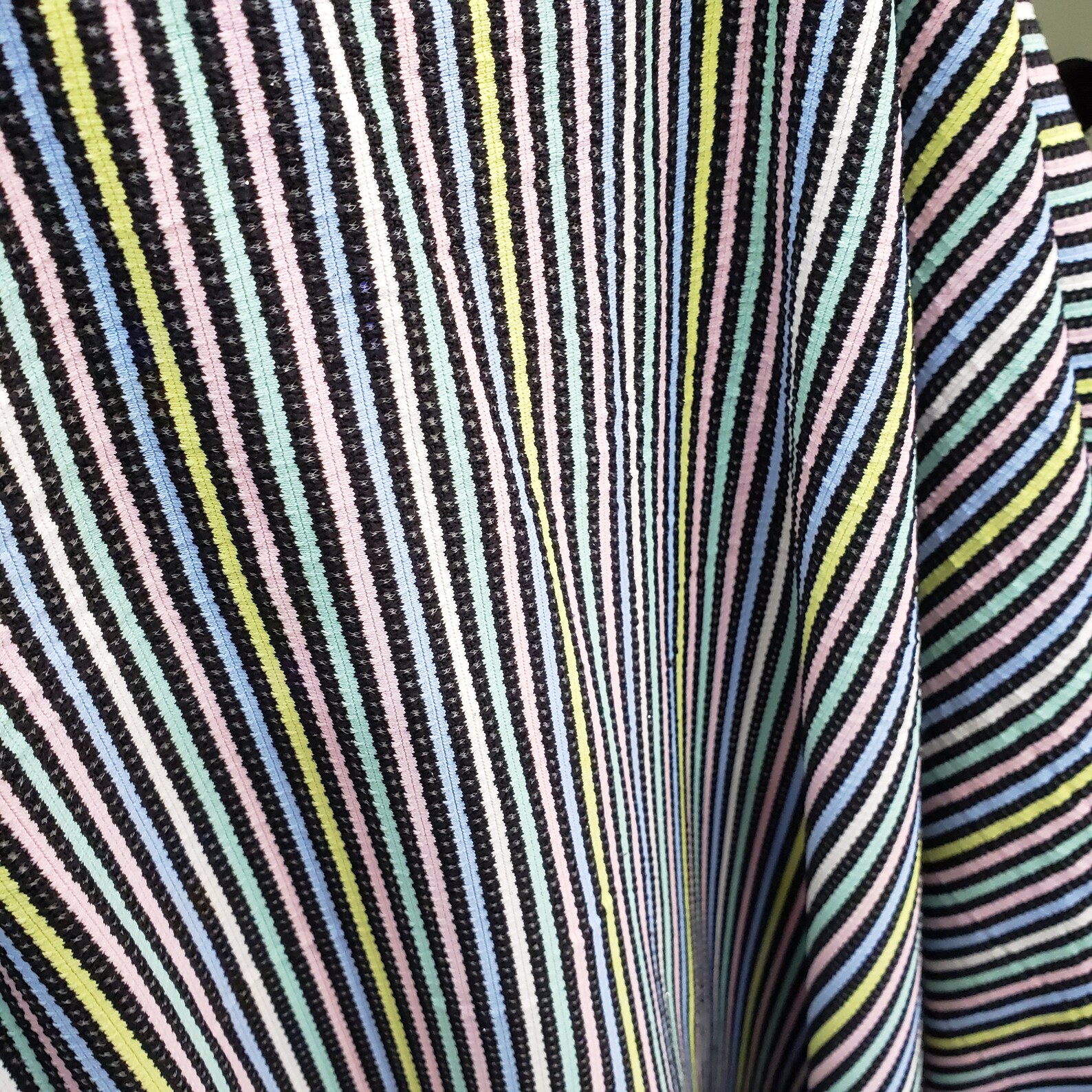 Telas Spandex multicolor de estiramiento a rayas de 4 vías vendidas ...