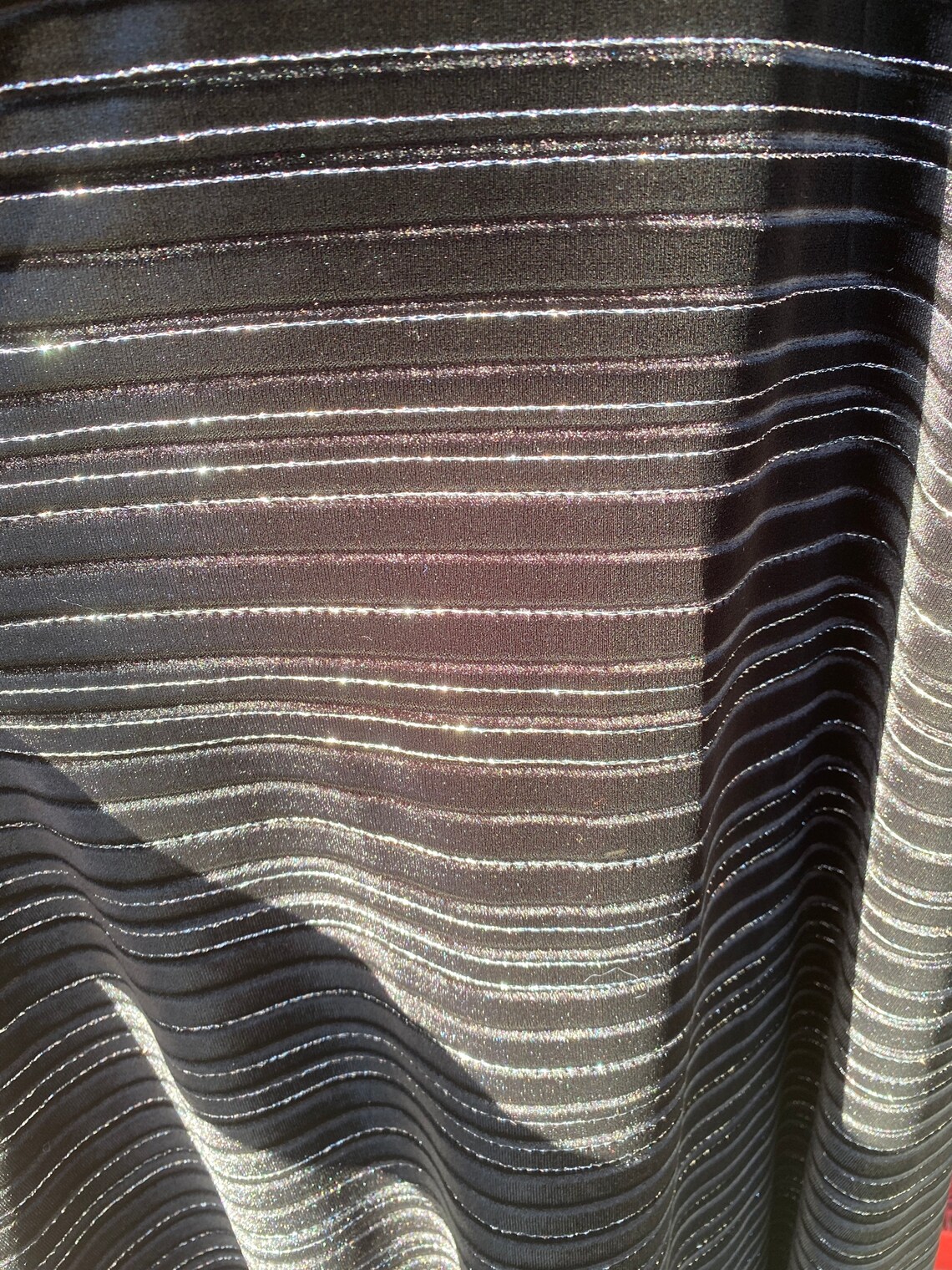 Velvet Silver Estripes Silver 2 Way Stretch Velvet Fabric Sold - Etsy