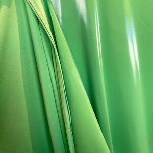 Shiny 4 Way Stretch Neon Lime Latex With Thick Spandex Fabric Sold by ...