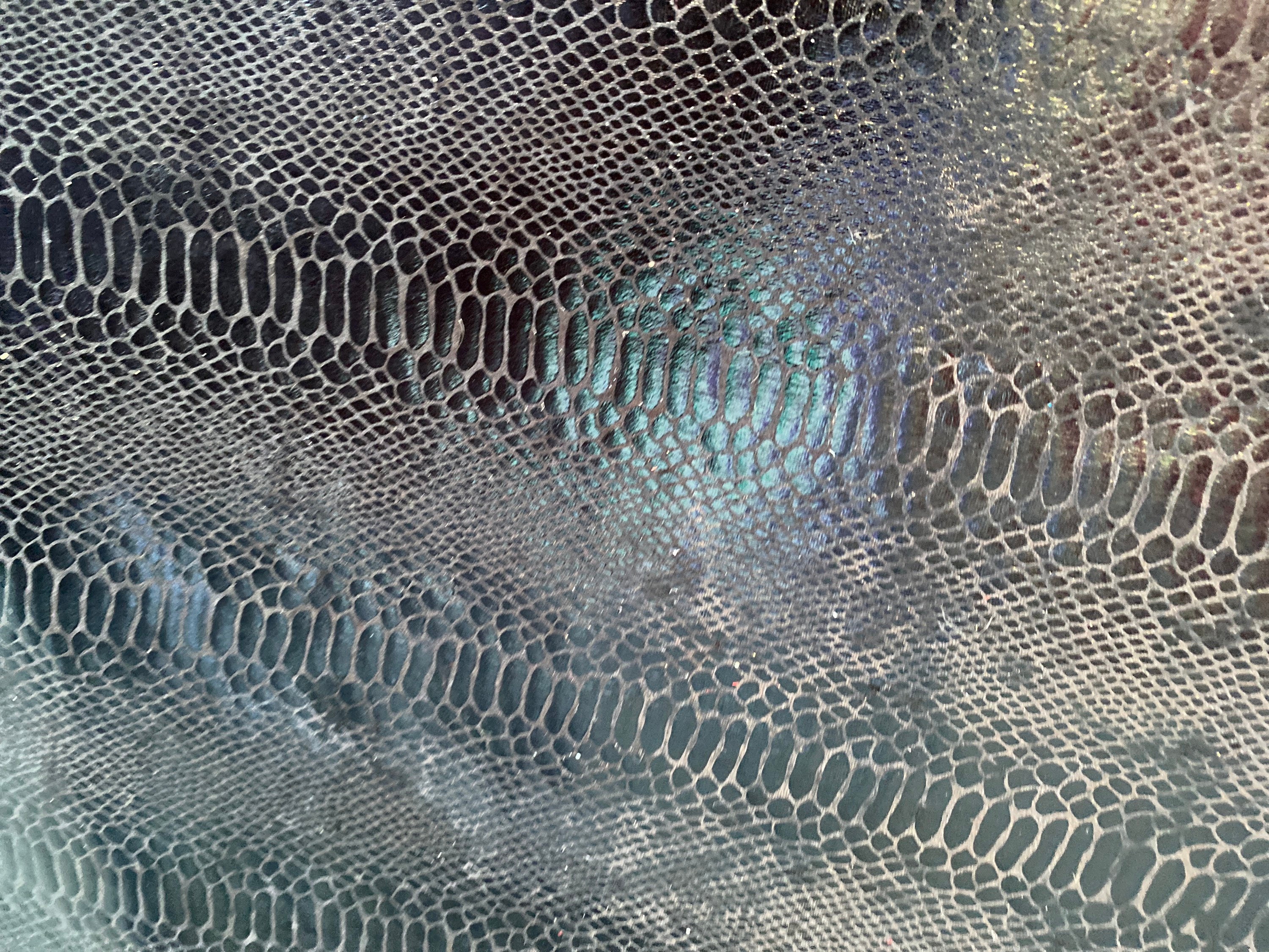 Snake Design Black Velvet 4way Stretch Fabric Sold by the Yard - Etsy