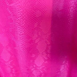 Shiny Snake 4 Way Stretch Pink Latex With Thick Spandex Fabric Sold by ...