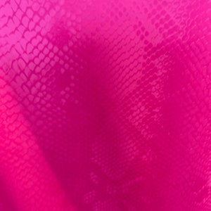 Shiny Snake 4 Way Stretch Pink Latex With Thick Spandex Fabric Sold by ...