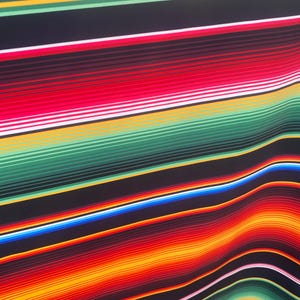 Multicolored Sarape Design Espandex Stretches to All 4 Sides, Sold by ...
