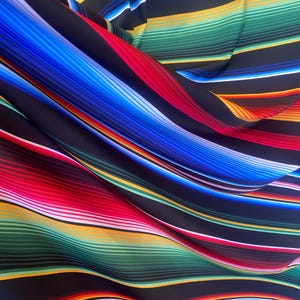 Multicolored Sarape Design Espandex Stretches to All 4 Sides, Sold by ...