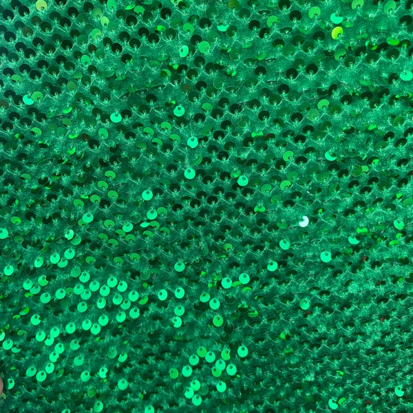 Kelly Green Sequin Fabric - Etsy