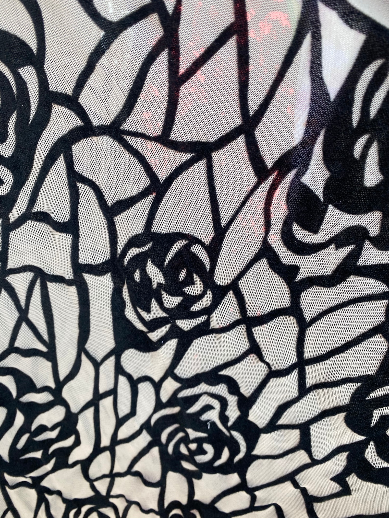 Burnout Velvet Fabric 4 Way Stretch Mesh Fabrics Sold by the - Etsy