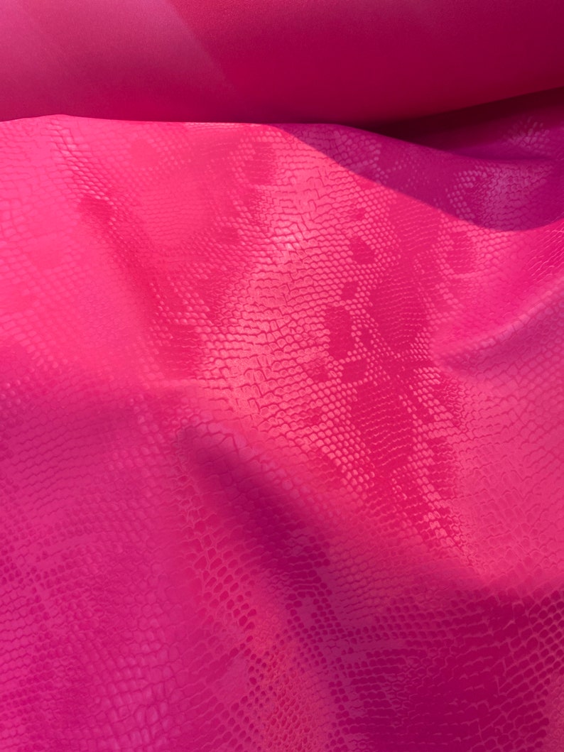 Shiny Snake 4 Way Stretch Pink Latex With Thick Spandex Fabric Sold by ...