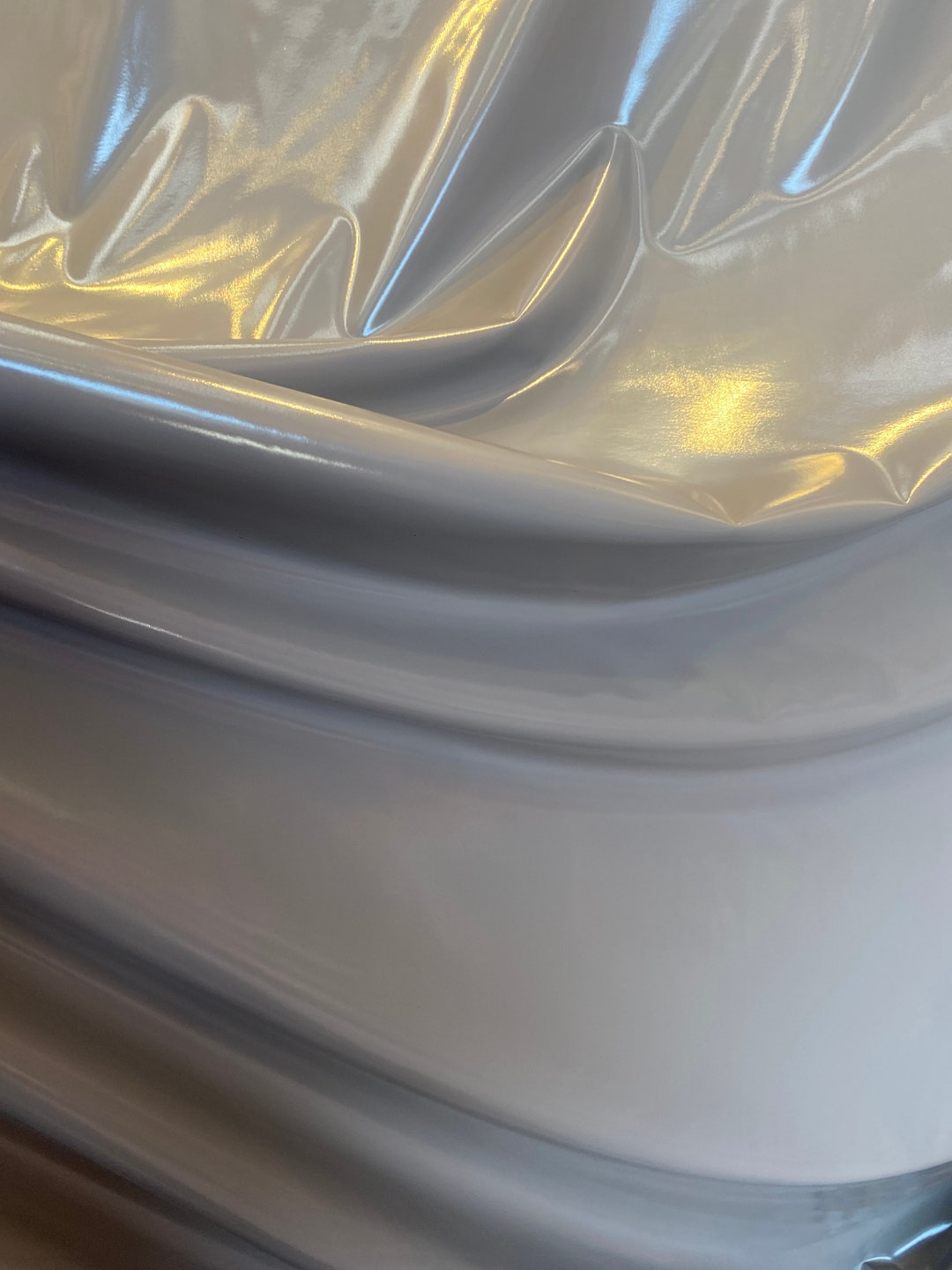 Shiny 4 Way Stretch D Grey Latex With Thick Spandex Fabric Sold by the ...