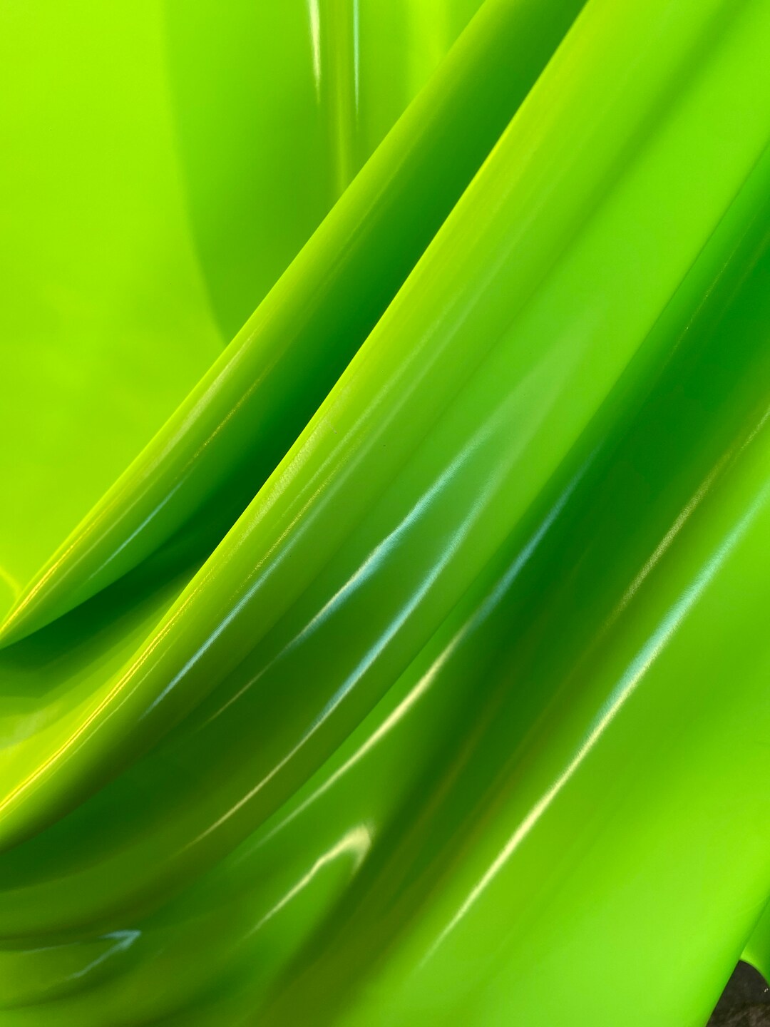 Shiny 4 Way Stretch Neon Lime Latex With Thick Spandex Fabric Sold by ...