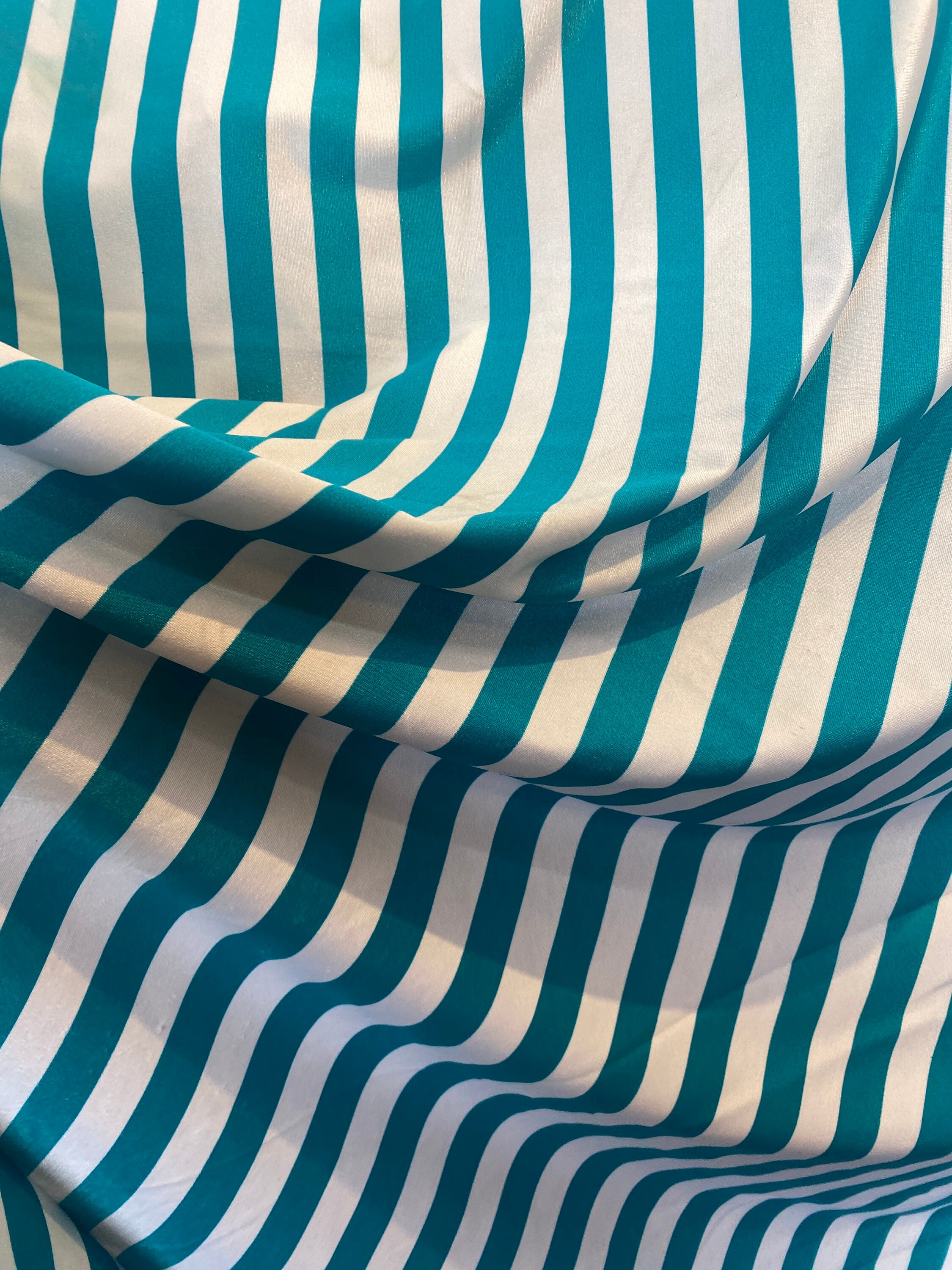 Striped Spandex Tiques/white 4 Way Stretch Sold by the Yard - Etsy