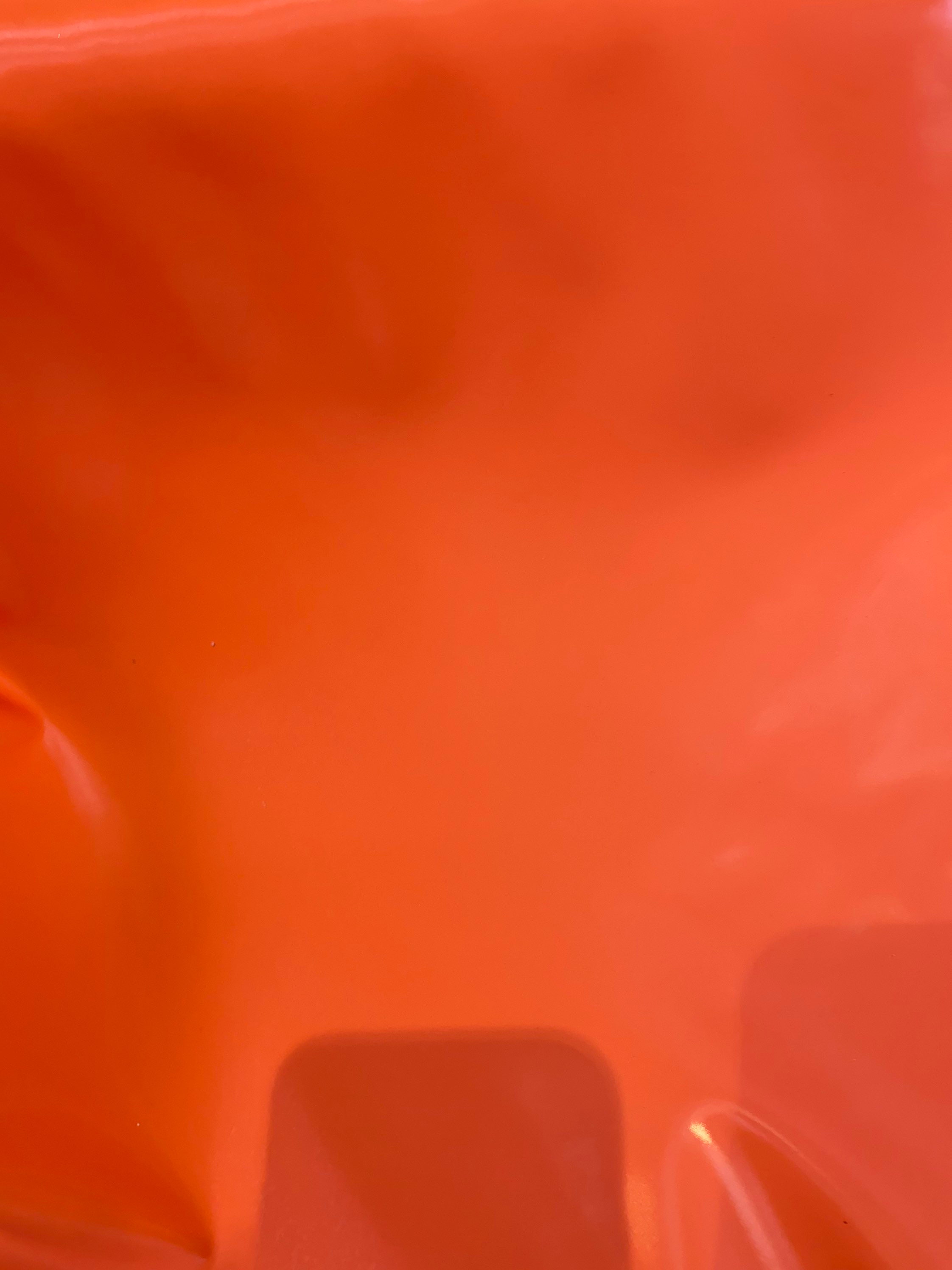 Shiny 4 Way Stretch Neon Orange Latex With Thick Spandex - Etsy