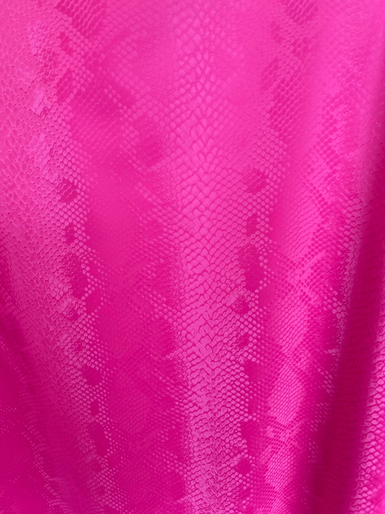 Shiny Snake 4 Way Stretch Pink Latex With Thick Spandex Fabric Sold by ...