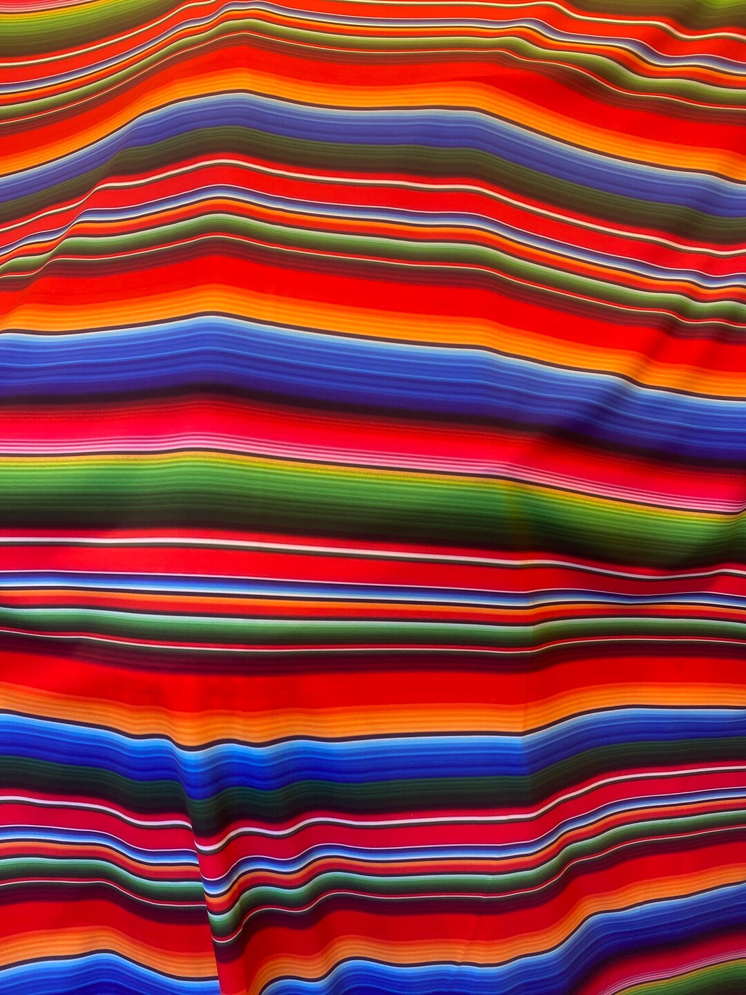 Multicolored Sarape Design Espandex Stretches to All 4 Sides, Sold by ...