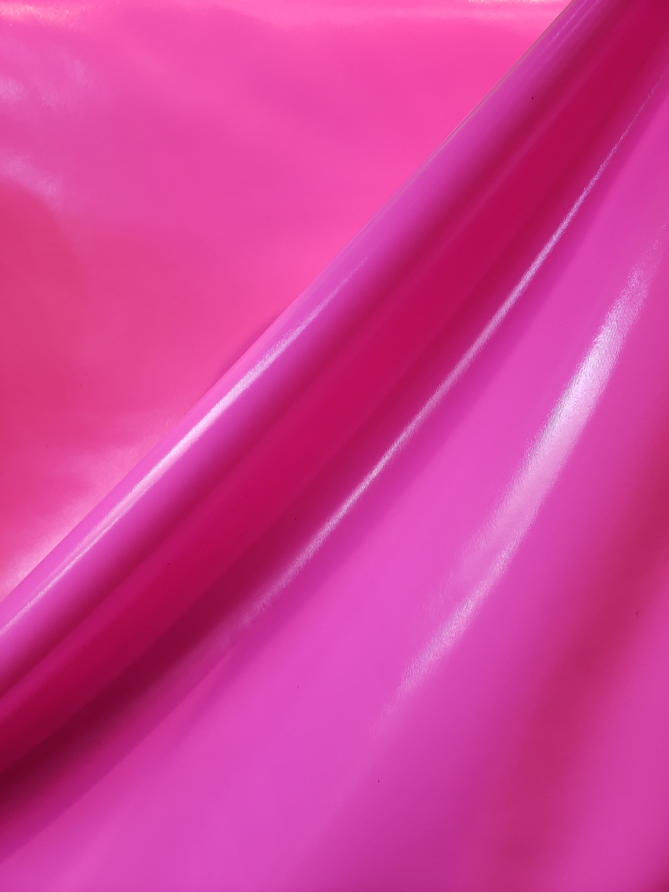 Shiny 4 Way Stretch Hot Pink Latex With Thick Spandex Fabric Sold by ...