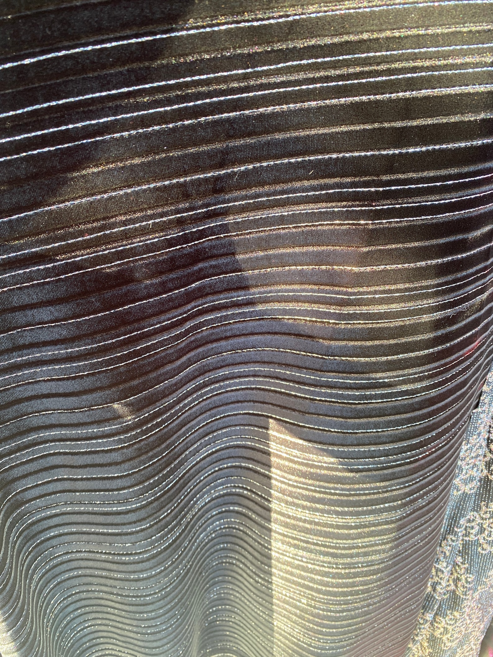 Velvet Silver Estripes Silver 2 Way Stretch Velvet Fabric Sold - Etsy