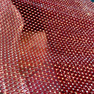 Red Fish Net With Rhinestones Iredecen Stretches for All 4 Sides Sold ...