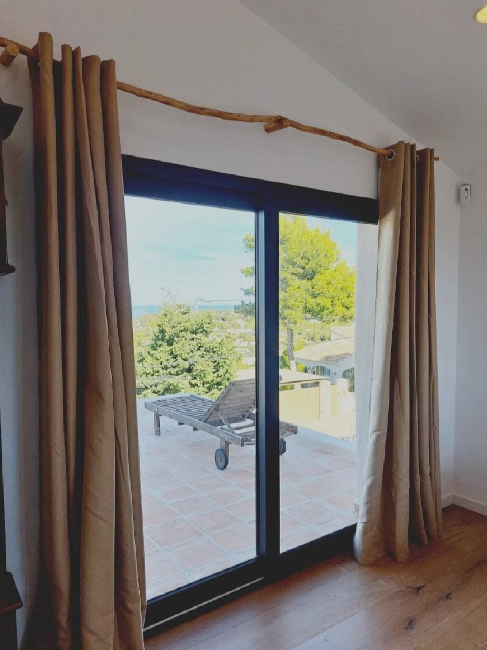 Natural Wood Curtain Rods,rustic Rods, Reclaimed Wood Window Treatment ...