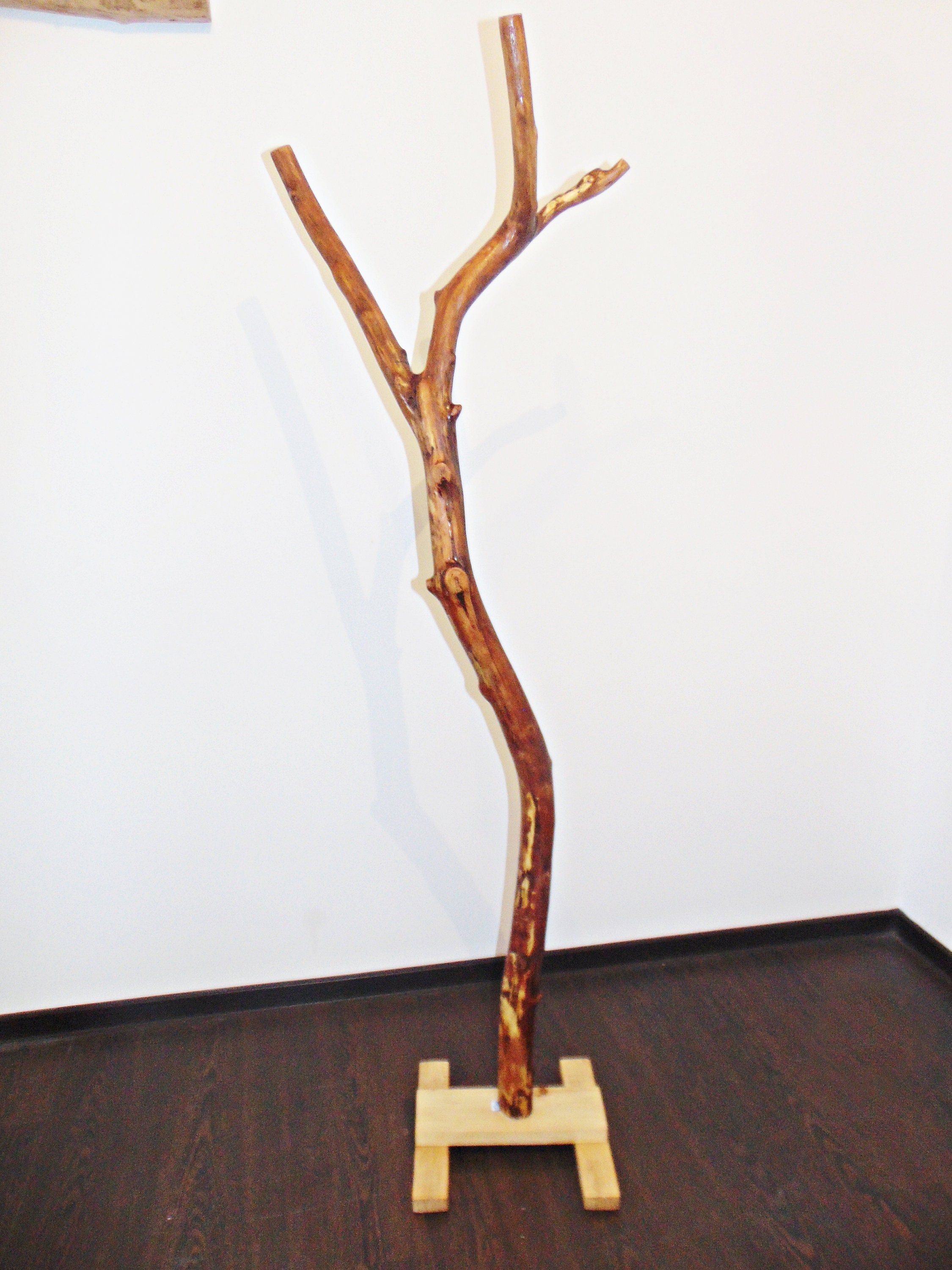 Driftwood Free Stand Rack.hat Rack Stand.free Standing Coat - Etsy