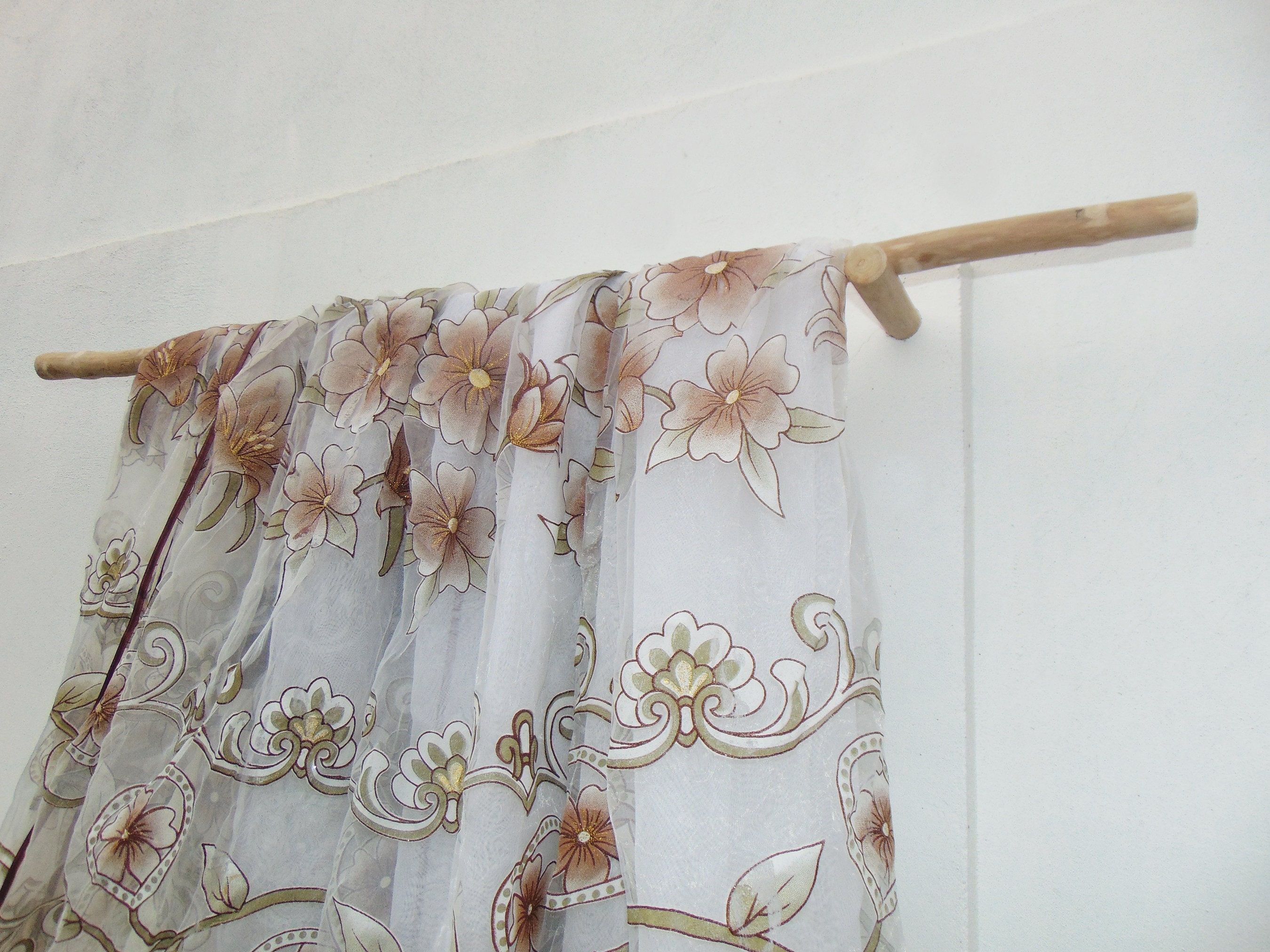 Natural Wood Curtain Rods,rustic Rods, Reclaimed Wood Window Treatment ...