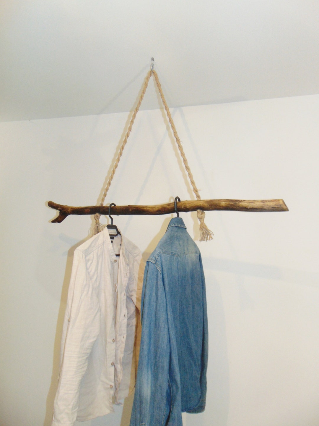 Hanging Driftwood Branch Clothing Rack! - Etsy