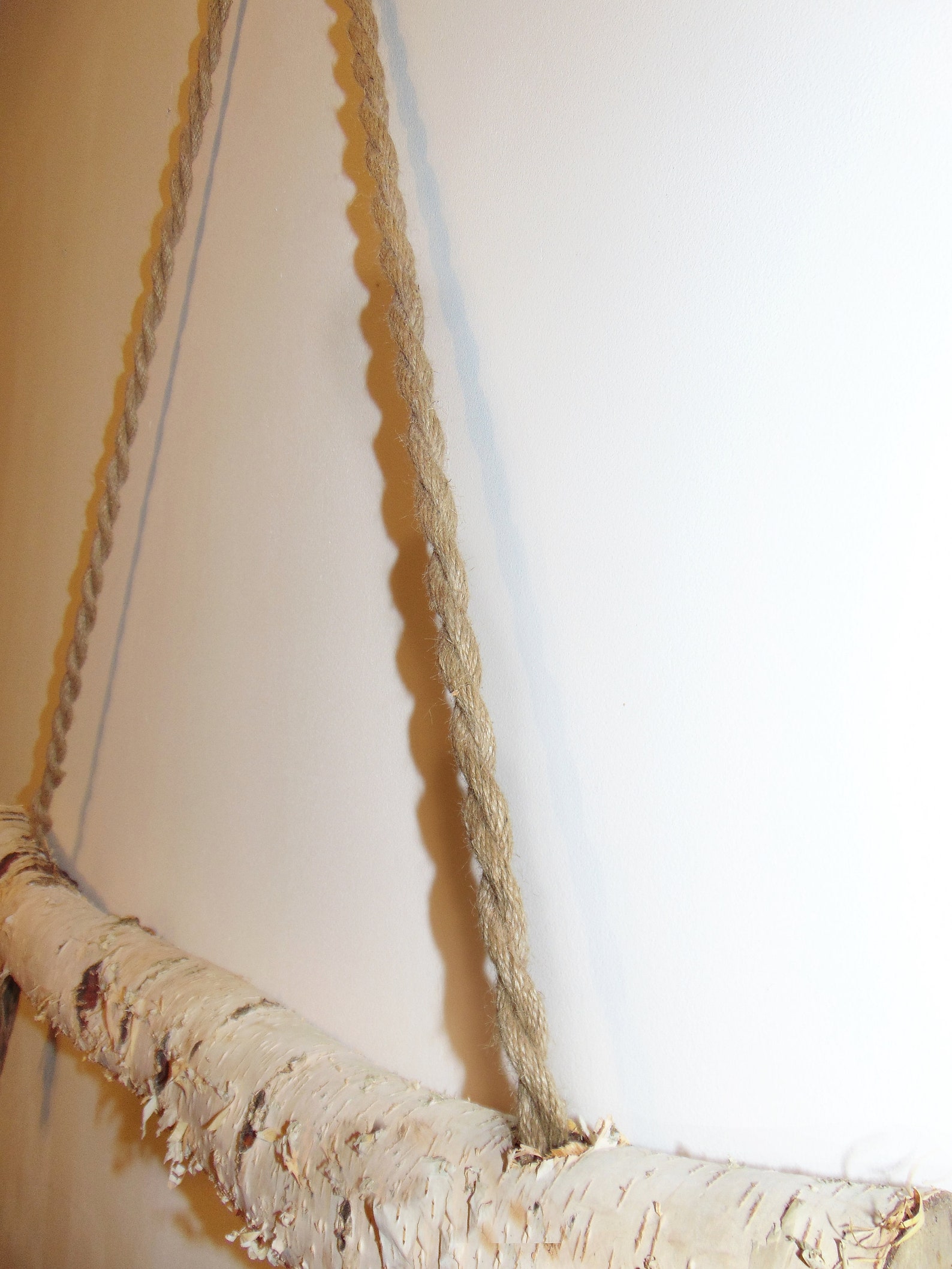 Birchwood Log for Wall Hanging Decorationnatural | Etsy