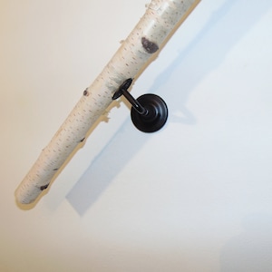 Kit Staircase Handrail,birch Log Handrail,wall Mounted Hand Rail ...