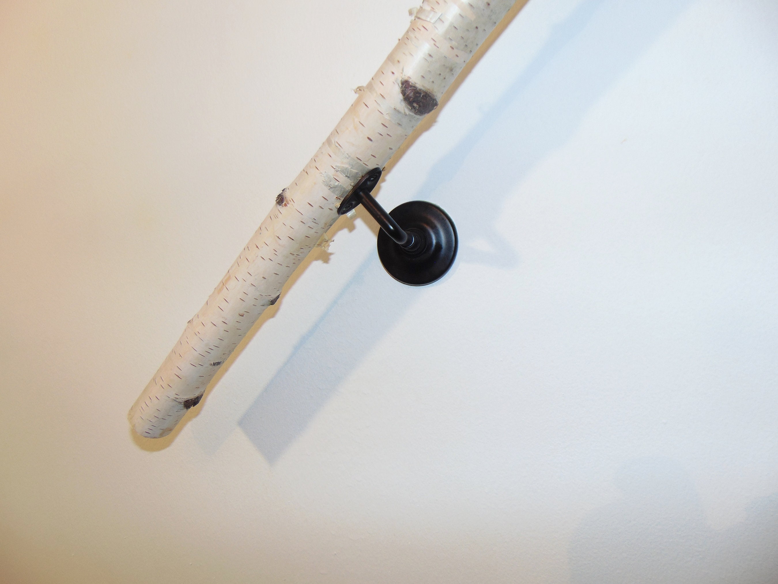 Kit Staircase Handrailbirch log handrailWall Mounted Hand | Etsy