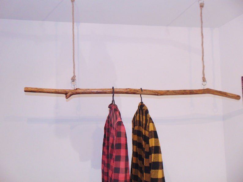 Hanging Driftwood Branch Clothing Rack - Etsy