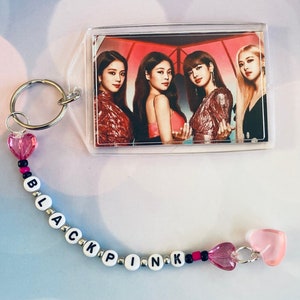 Black Pink Inspired Double Sided Keychain, Kpop Keychain, Jennie, Lisa ...