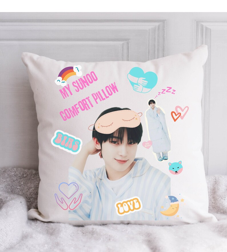 Enhypen Inspired Sunoo Square Pillow Room Decor Kpop Room - Etsy