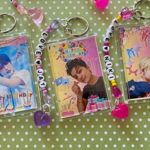Enhypen Inspired Double Sided Bias Keychains, Happy Birthday Keychains ...
