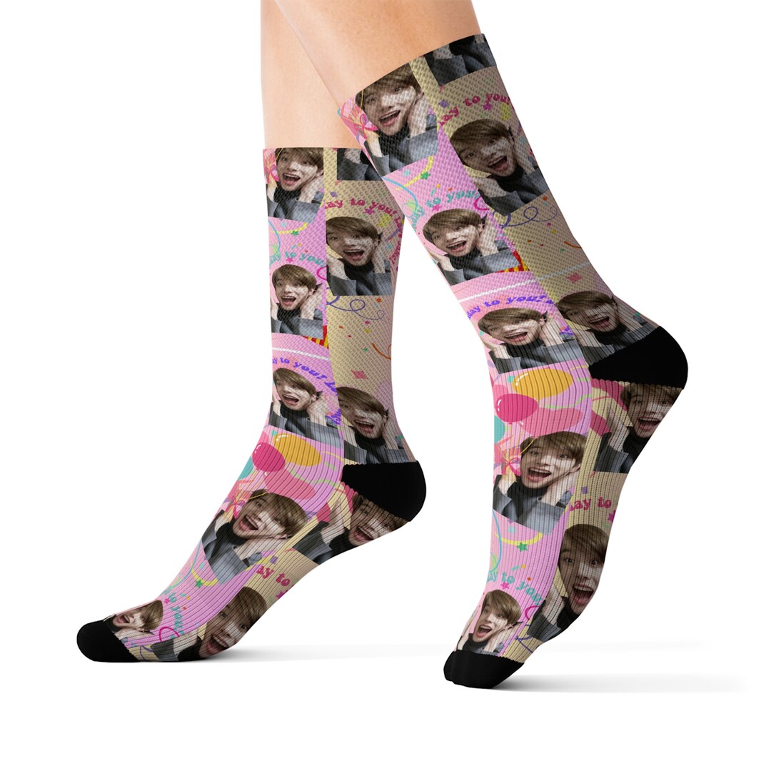 Happy Birthday Enhypen Inspired Jake Socks, Kpop Socks, Kpop Merch ...