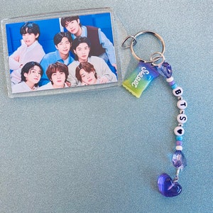 BTS Inspired 10th Anniversary Double Sided Bias Keychain, Namjoon ...