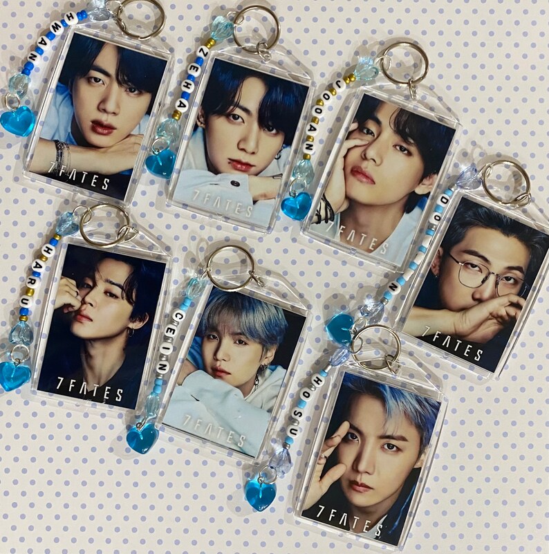BTS Inspired 7 Fates Double Sided Bias Keychains Kpop - Etsy
