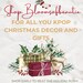 BTS OT7 Christmas Tablecloth, Kpop Christmas Tablecloth, BTS Holiday ...