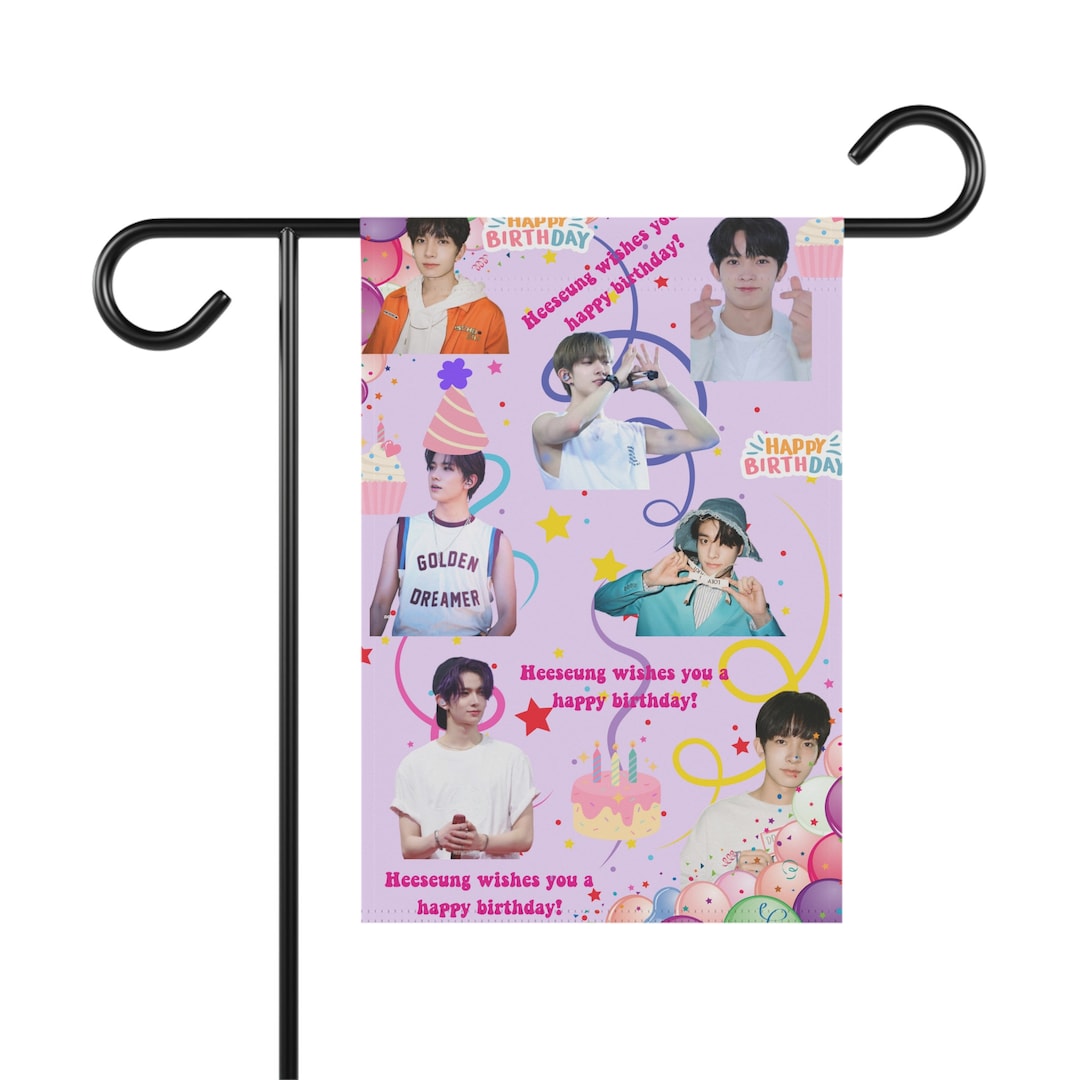 Enhypen Inspired Heeseung Happy Birthday Outdoor Yard and House Banner ...