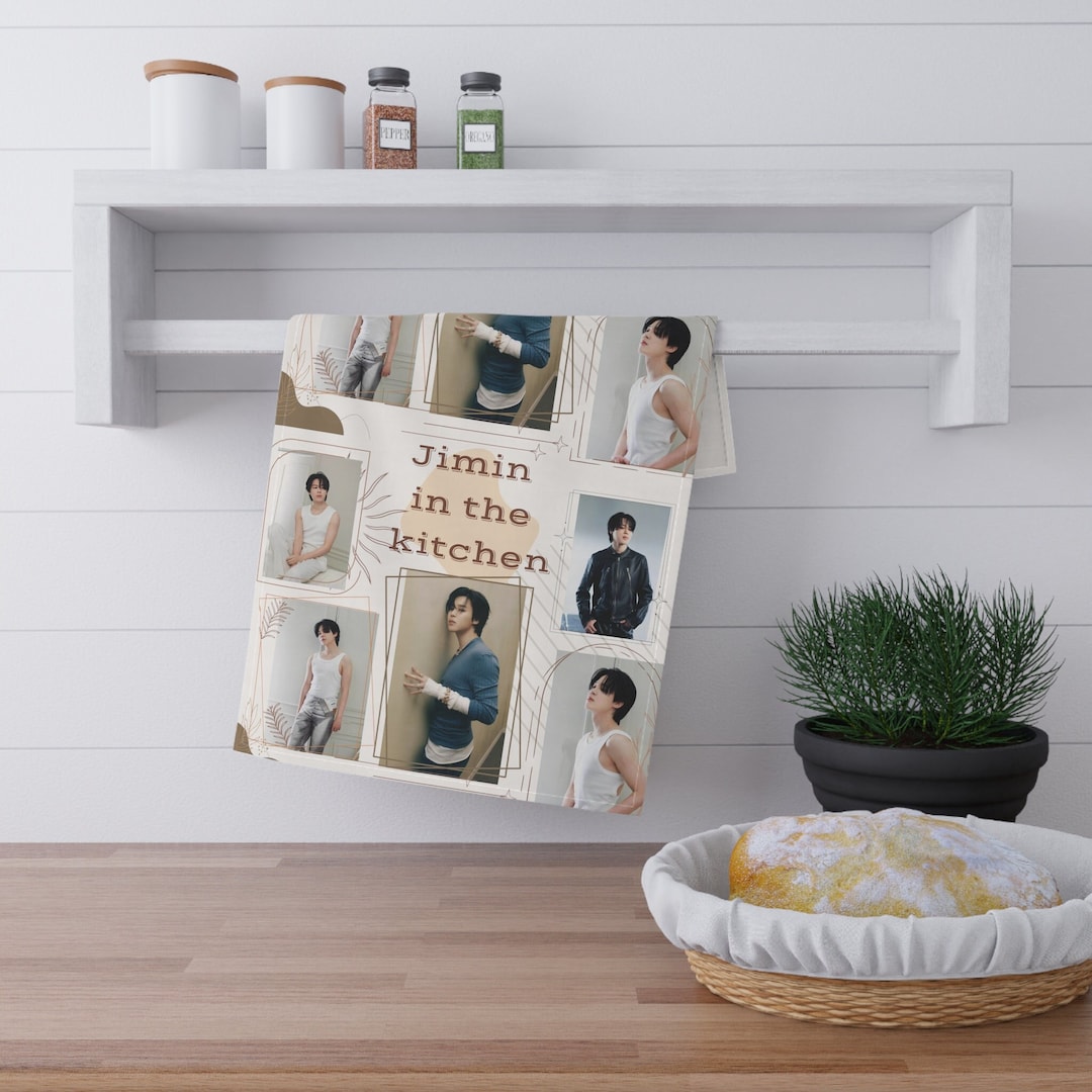BTS Jimin in the Kitchen Towel, Kpop Kitchen Towel, Kpop Kitchen Decor ...